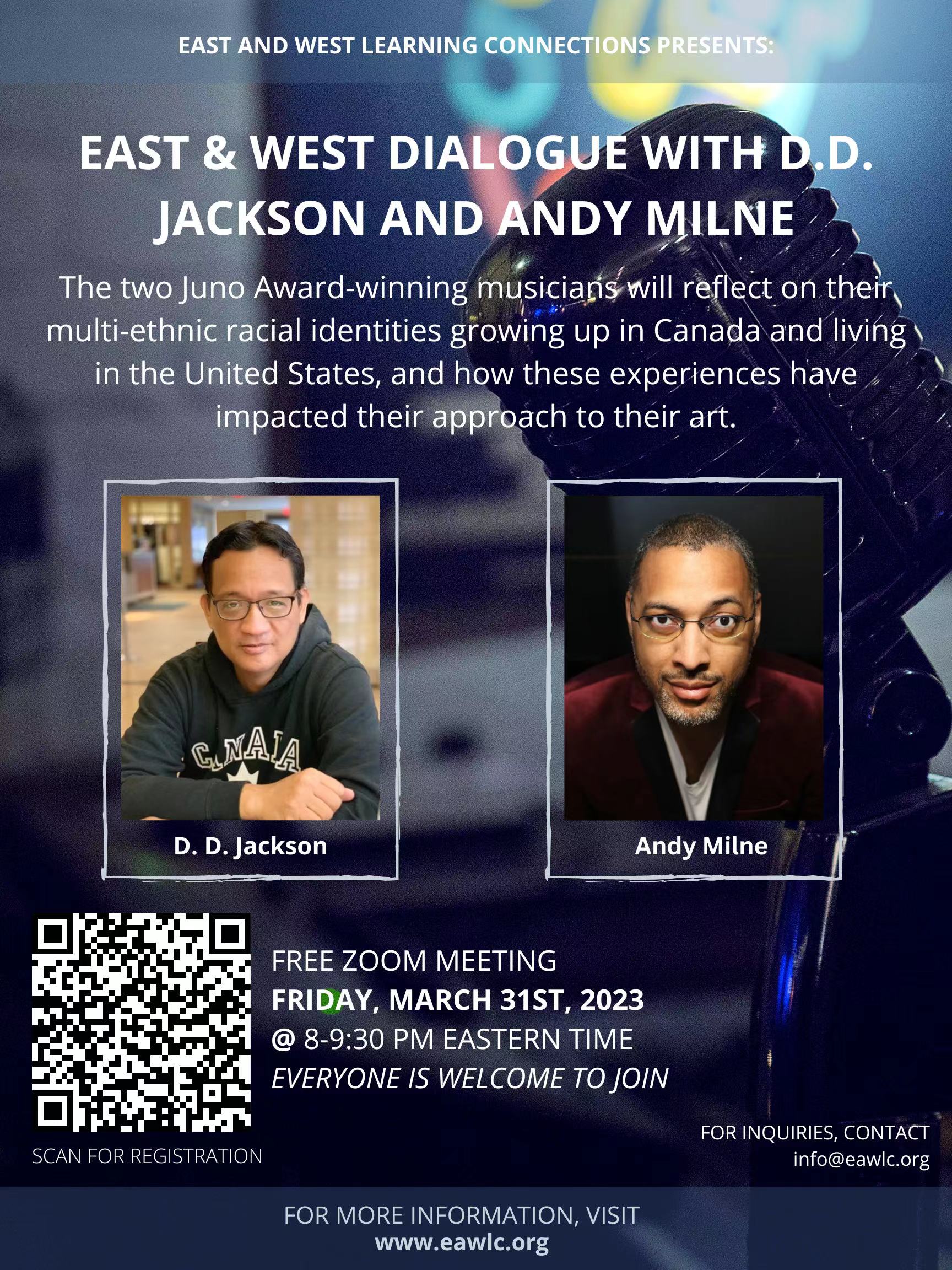 East&West Dialogue with D.D. Jackson and Andy Milne: Two Canadian Juno ...