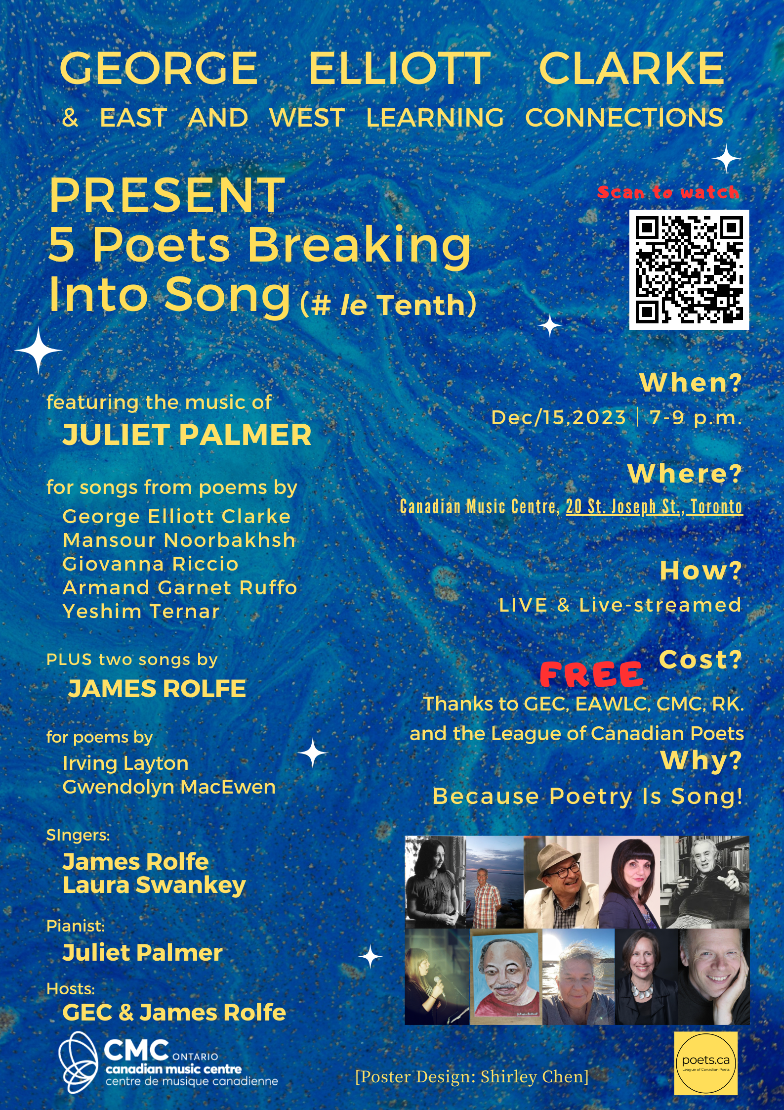 5 Poets Breaking Into Song (Tenth) – EAWLC 东西联学社